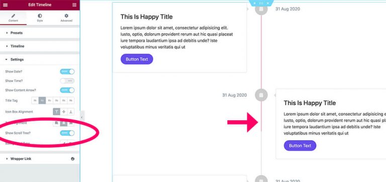 How to Create Timeline Content With Elementor - PluginsForWP
