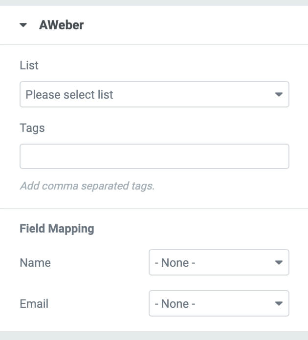 How To Integrate Elementor With Aweber To Collect Email Leads - PluginsForWP
