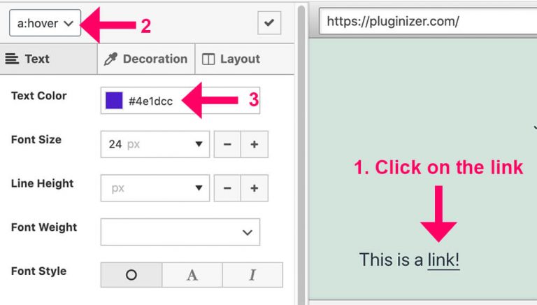 How To Change Link Color In WordPress - PluginsForWP