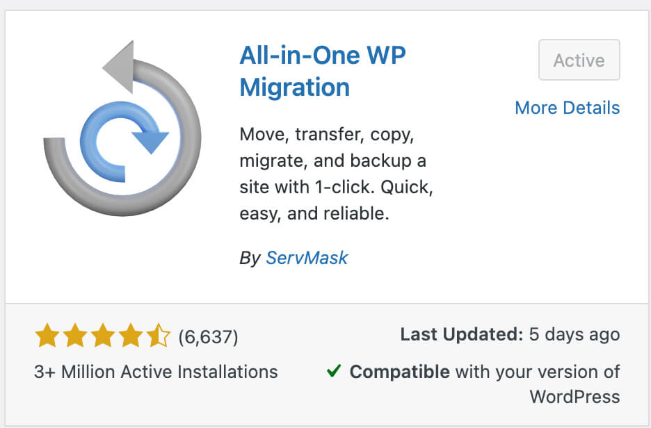 How To Migrate A Wordpress Site With The All In One Wp Migration Plugin Pluginsforwp
