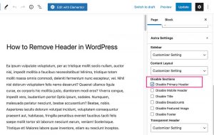 How to Remove the Header in WordPress (3 Methods) - PluginsForWP