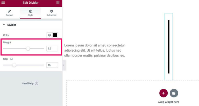 How to Add a Vertical Divider With Elementor - PluginsForWP