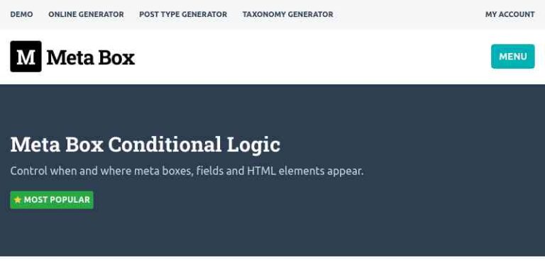 MB Conditional Logic - PluginsForWP