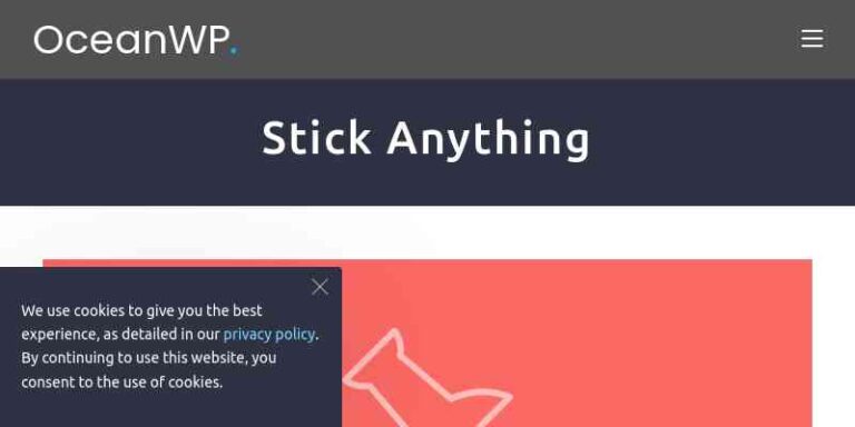 Ocean Stick Anything - PluginsForWP