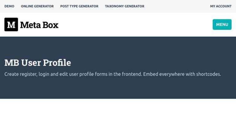 MB User Profile - PluginsForWP