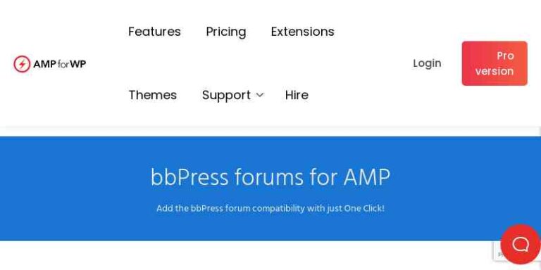 bbPress for AMP - PluginsForWP