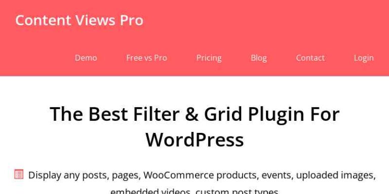 Content Views Pro - PluginsForWP