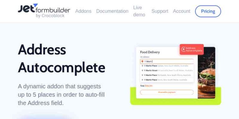 JetFormBuilder Address Autocomplete - PluginsForWP