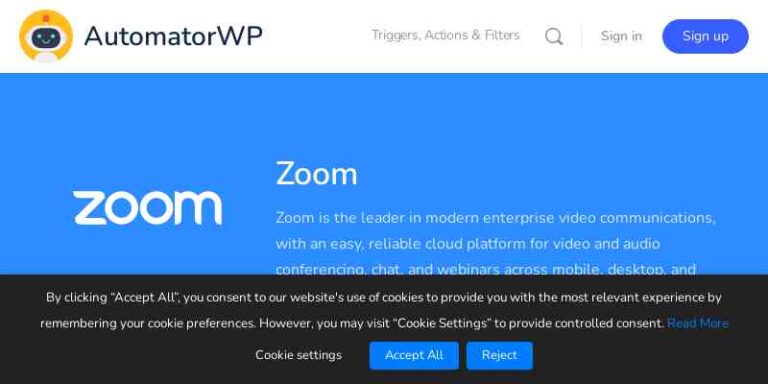 AutomatorWP - Zoom - PluginsForWP