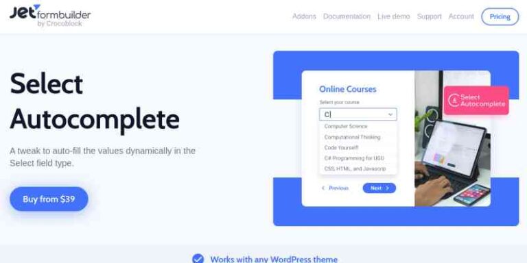 JetFormBuilder Select Autocomplete - PluginsForWP