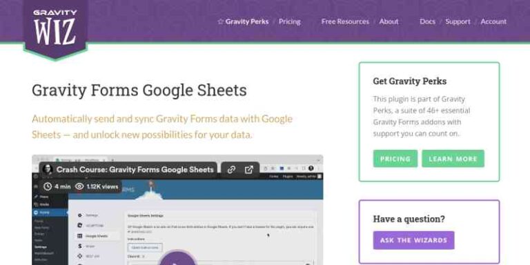 GP Google Sheets - PluginsForWP