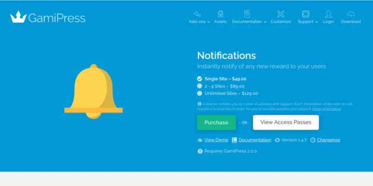 GamiPress - Notifications - PluginsForWP