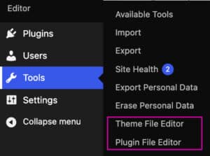 How to Fix the Theme File Editor is Missing in WordPress - PluginsForWP