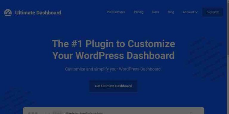 Ultimate Dashboard PRO - PluginsForWP