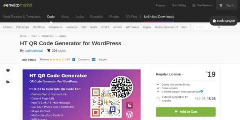 HT QR Code Generator - PluginsForWP