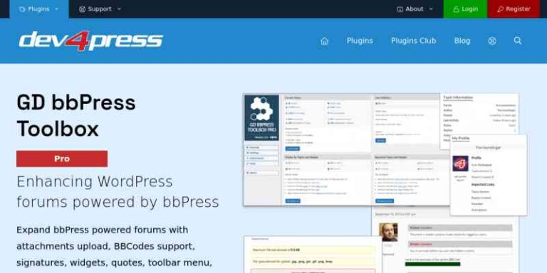 GD bbPress Toolbox Pro - PluginsForWP