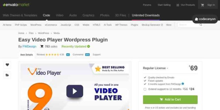 Easy Video Player - PluginsForWP