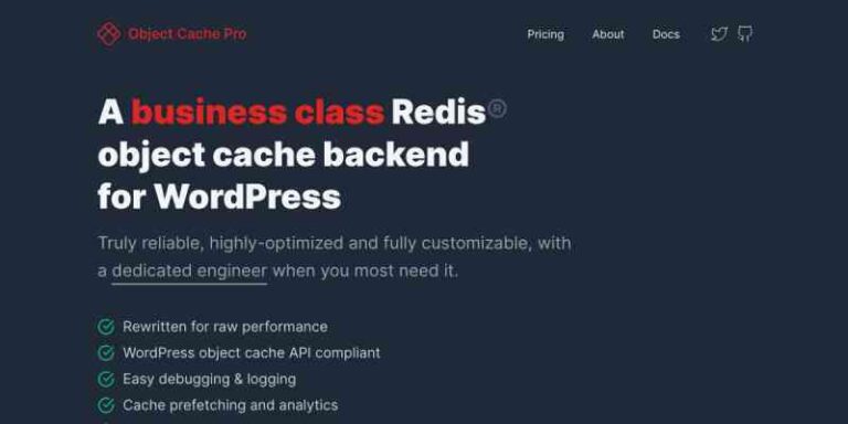 Object Cache Pro - PluginsForWP