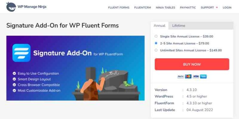 Fluent Forms Signature Addon - PluginsForWP