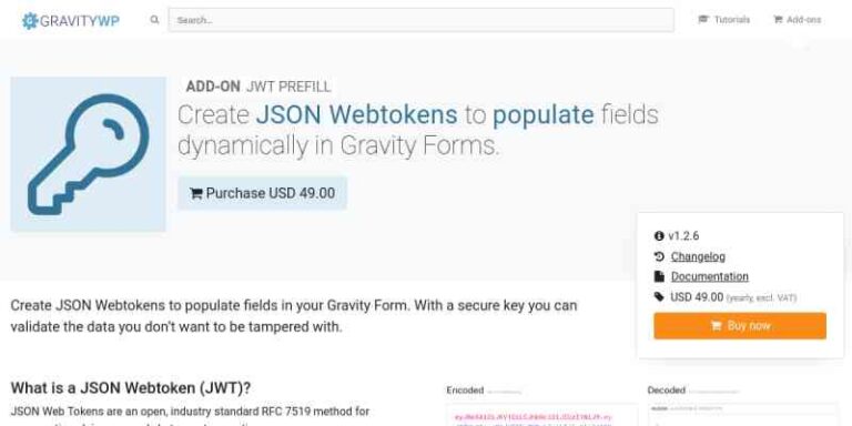 GravityWP - JWT Prefill - PluginsForWP