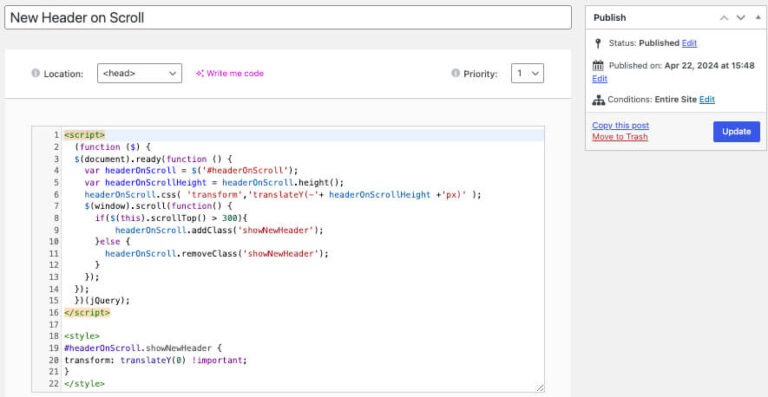 How to Change Elementor Header on Scrolling - PluginsForWP