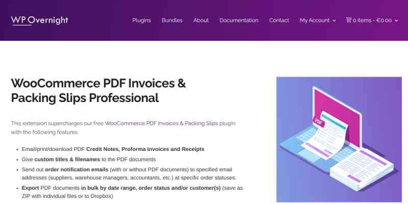 PDF Invoices & Packing Slips for WooCommerce - Professional - PluginsForWP