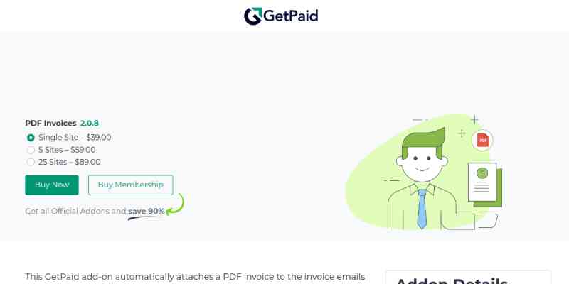 GetPaid > PDF Invoices - PluginsForWP