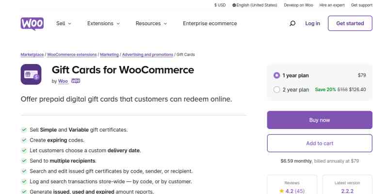 WooCommerce Gift Cards - PluginsForWP