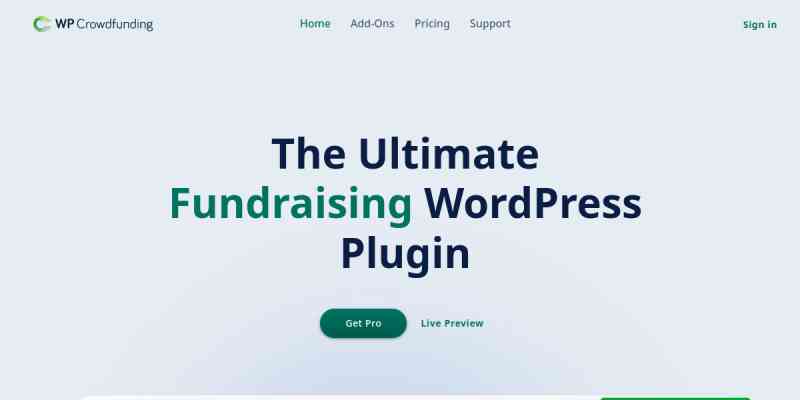 WP Crowdfunding Pro - PluginsForWP