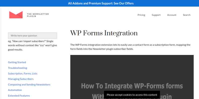 Newsletter - WPForms Addon - PluginsForWP