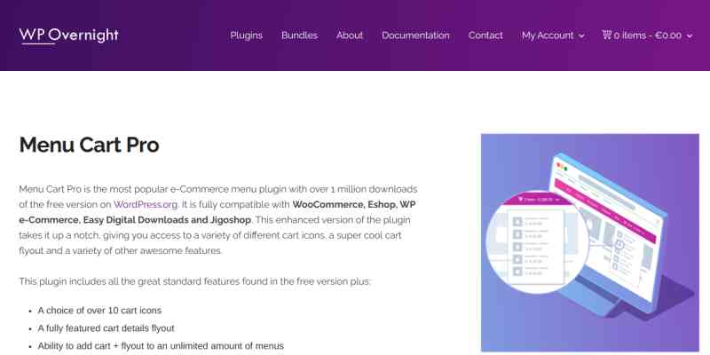 WP Menu Cart Pro - PluginsForWP