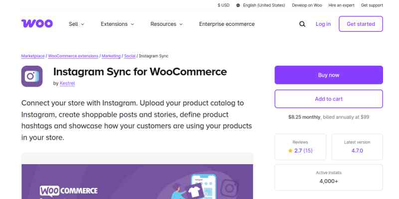 Instagram for WooCommerce - PluginsForWP