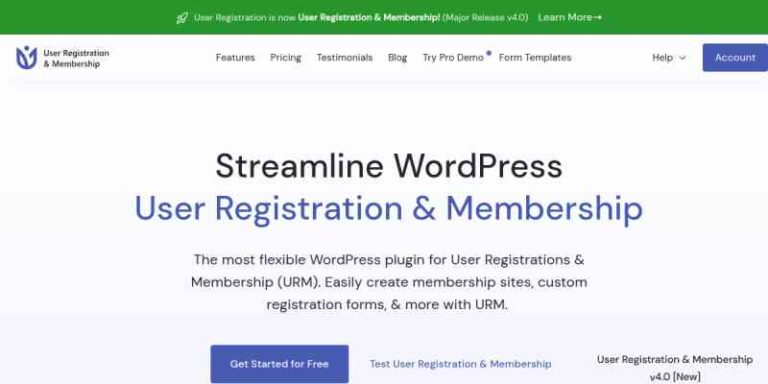 User Registration & Membership ( Pro ) - PluginsForWP