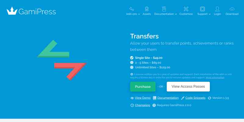 GamiPress - Transfers - PluginsForWP