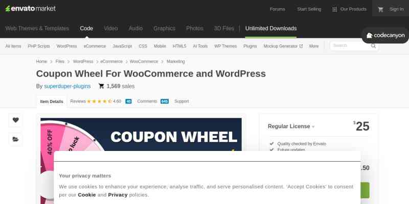 Coupon Wheel For WooCommerce and WordPress - PluginsForWP