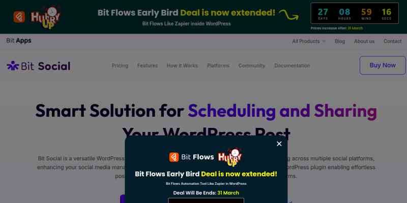 Bit Social Pro - PluginsForWP