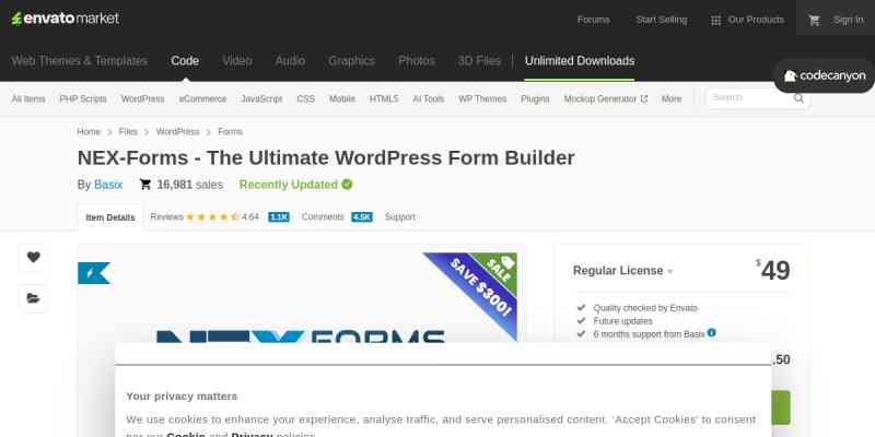 NEX-Forms - Ultimate - PluginsForWP