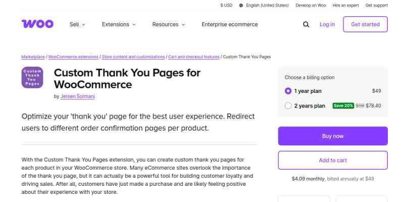 Custom Thank You Pages for WooCommerce - PluginsForWP