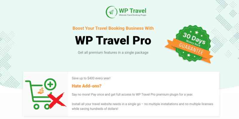 WP Travel Pro (Premium) - PluginsForWP