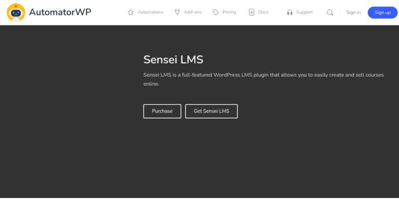 AutomatorWP - Sensei LMS - PluginsForWP