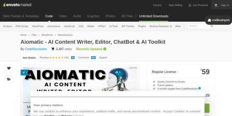 Aiomatic - Automatic AI Content Writer, Editor, Chatbot & AI Toolkit - PluginsForWP