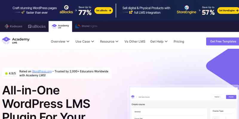Academy LMS Pro - PluginsForWP