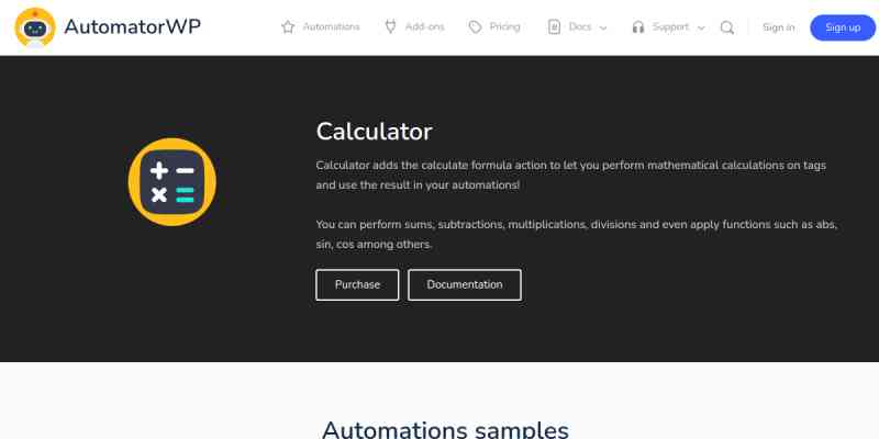 AutomatorWP - Calculator - PluginsForWP