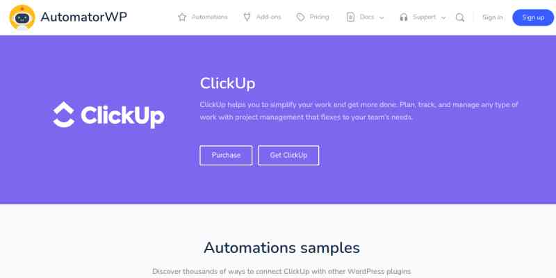 AutomatorWP - ClickUp - PluginsForWP