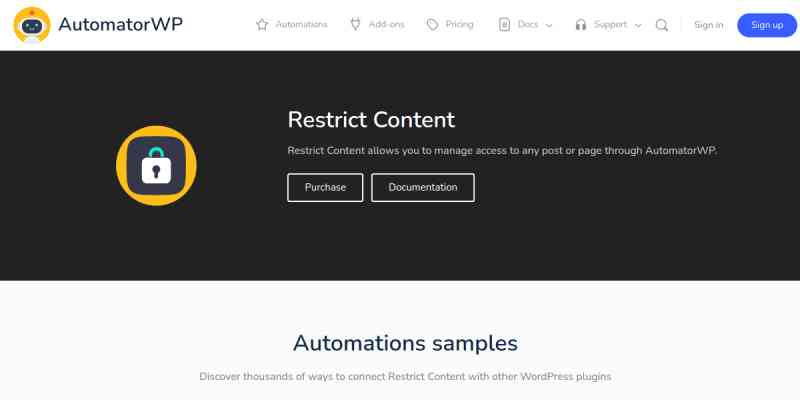 AutomatorWP - Restrict Content - PluginsForWP