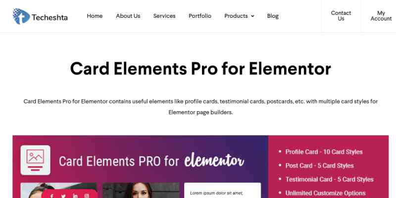 Card Elements Pro for Elementor - PluginsForWP