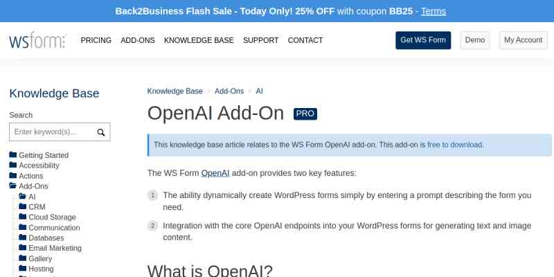 WS Form PRO - OpenAI - PluginsForWP