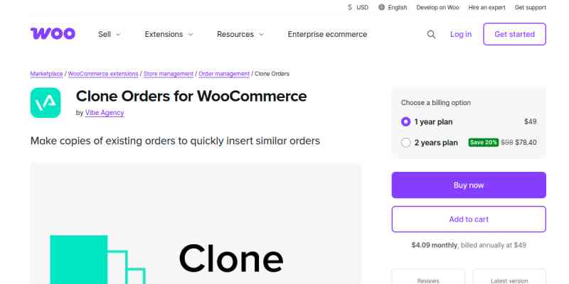 Clone Orders for WooCommerce - PluginsForWP