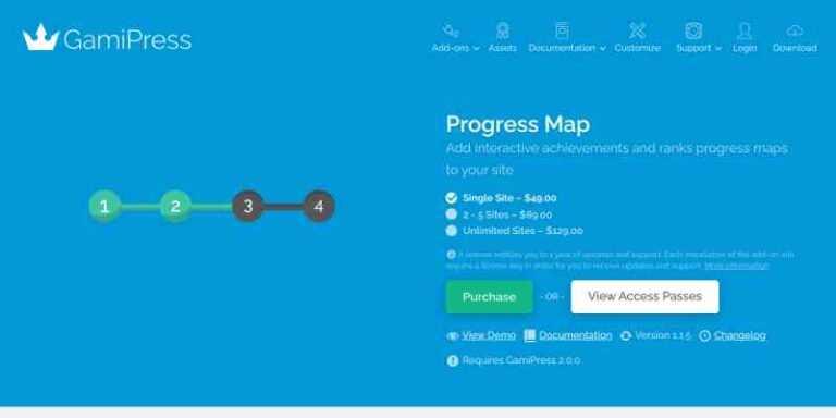 GamiPress - Progress Map - PluginsForWP