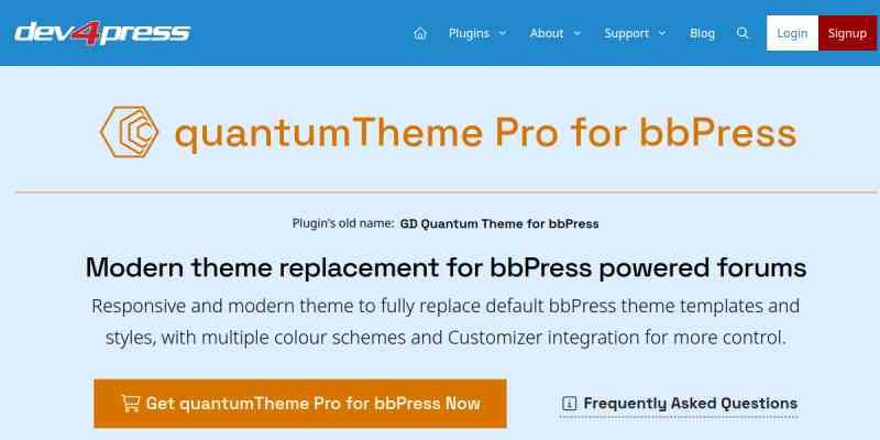 GD Quantum Theme Pro for bbPress - PluginsForWP